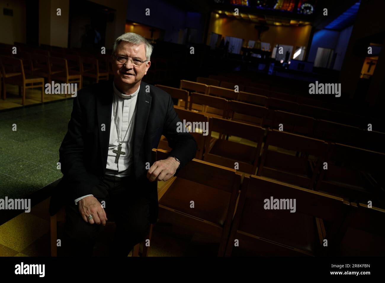 Bishop of Antwerp, Johan Bonny, poses for a portrait at a church in ...
