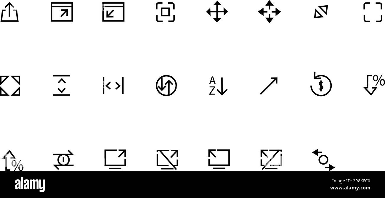 Arrow icons set. OK icon. Arrow vector collection. Ok. Cursor. Modern ...