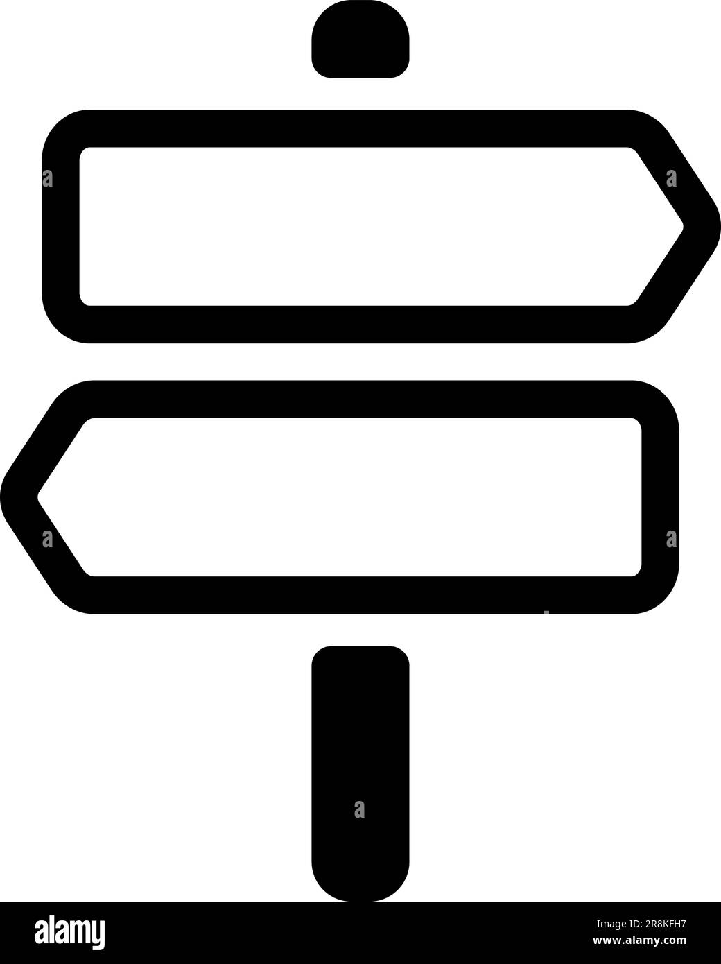 Signpost, guidepost vector icon illustration Stock Vector Image & Art - Alamy