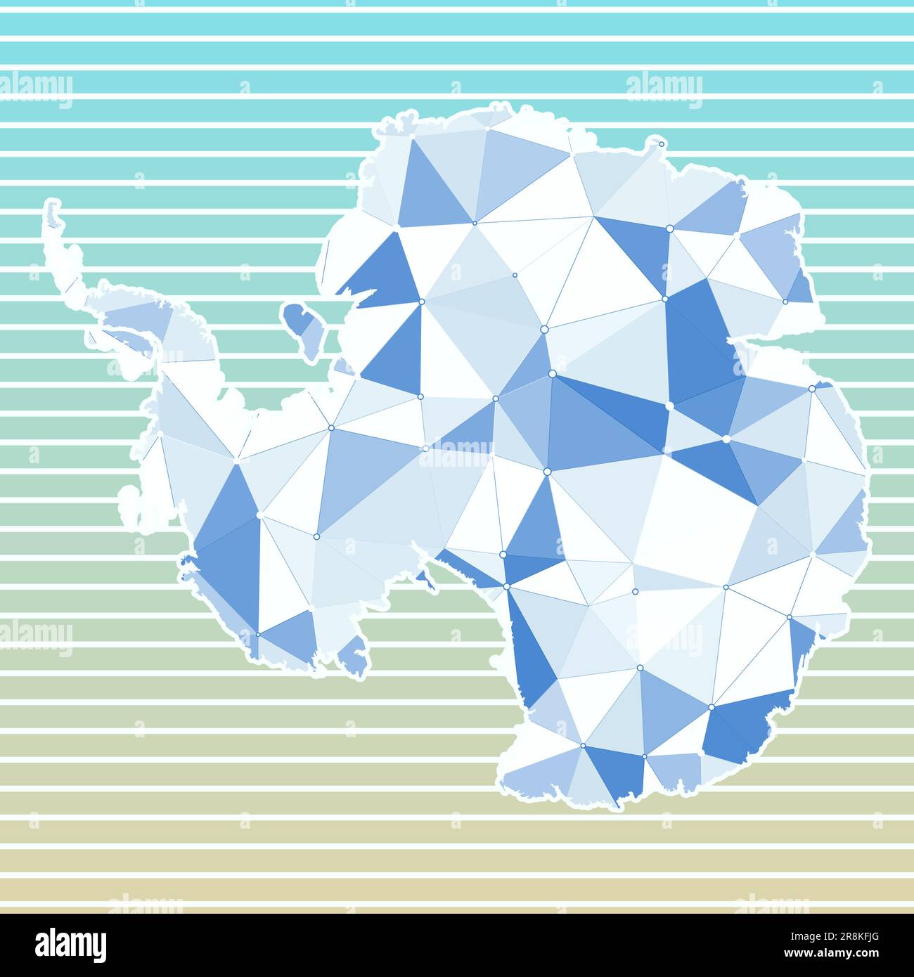 Antarctica vector illustration. Antarctica design on gradient stripes ...