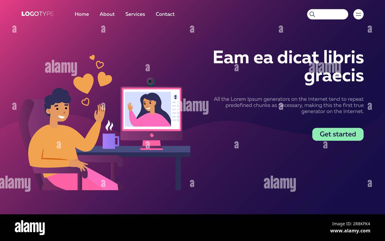 Man finding love online hi-res stock photography and images - Alamy