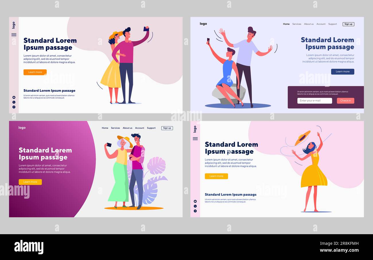 Happy senior woman mobile smartphone Stock Vector Images - Alamy