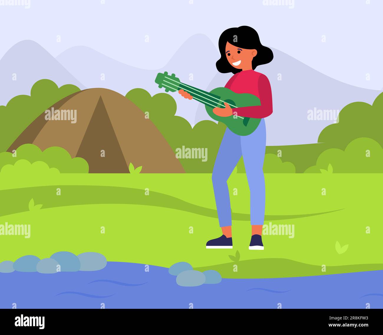 Music countryside Stock Vector Images - Alamy