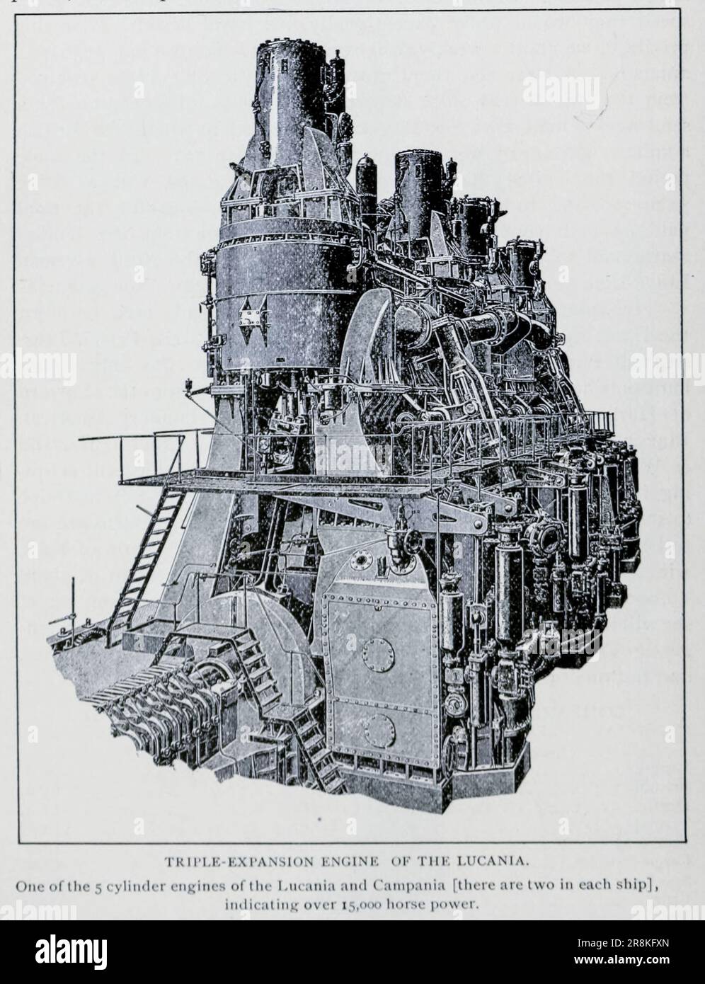 Triple-Expansion engine of Lucania One of the Two 5 cylinder engines of ...