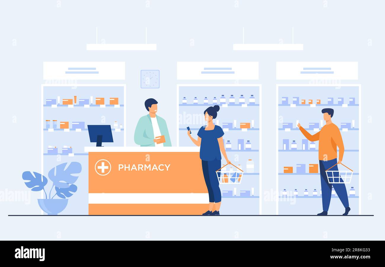 Medical retail store Stock Vector Images - Alamy