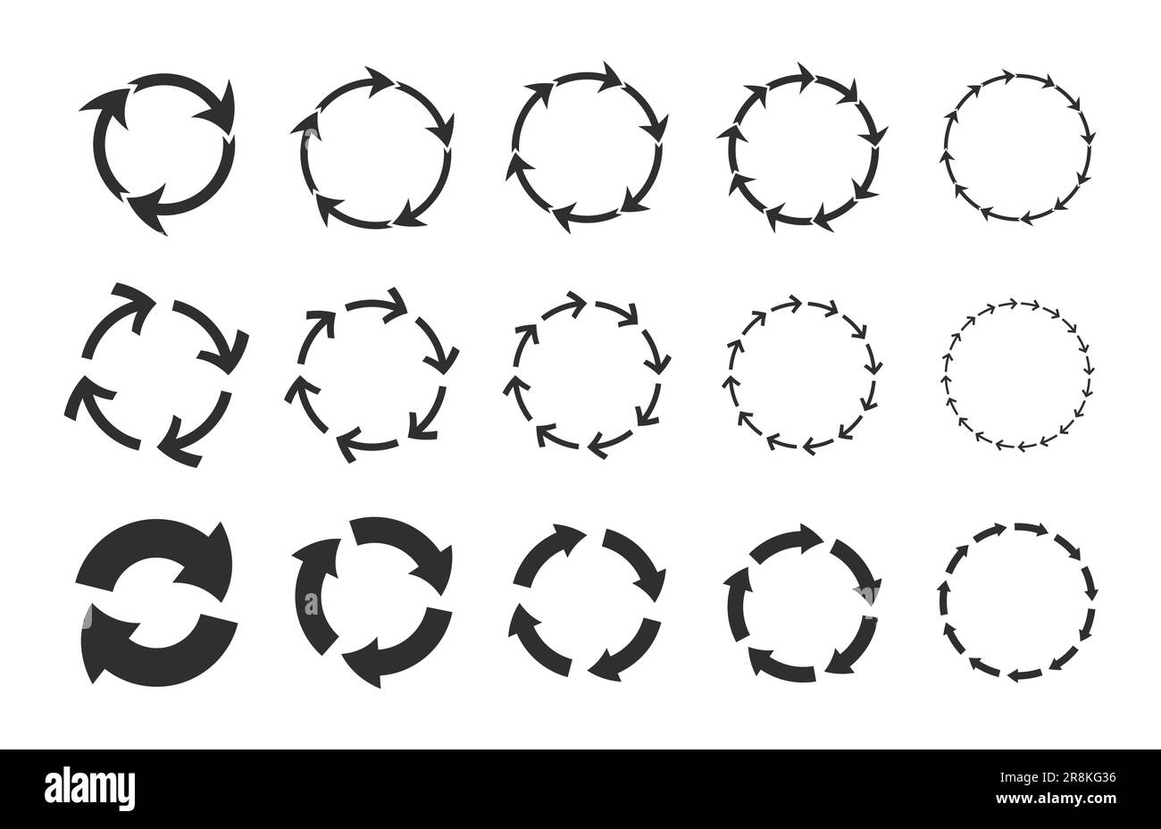 Recycling circular arrows set Stock Vector Image & Art - Alamy