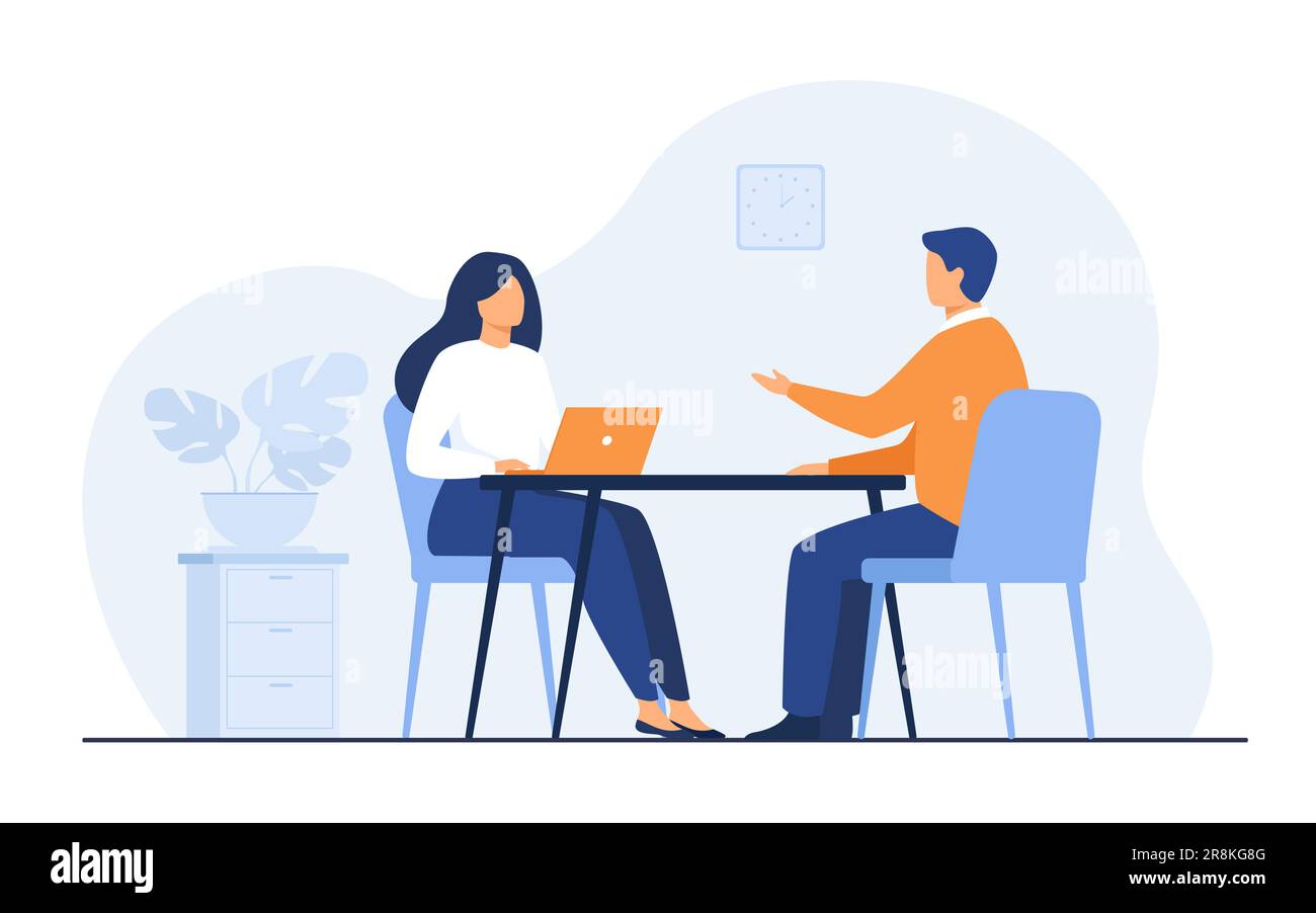 Conversation meeting business Stock Vector Images - Alamy