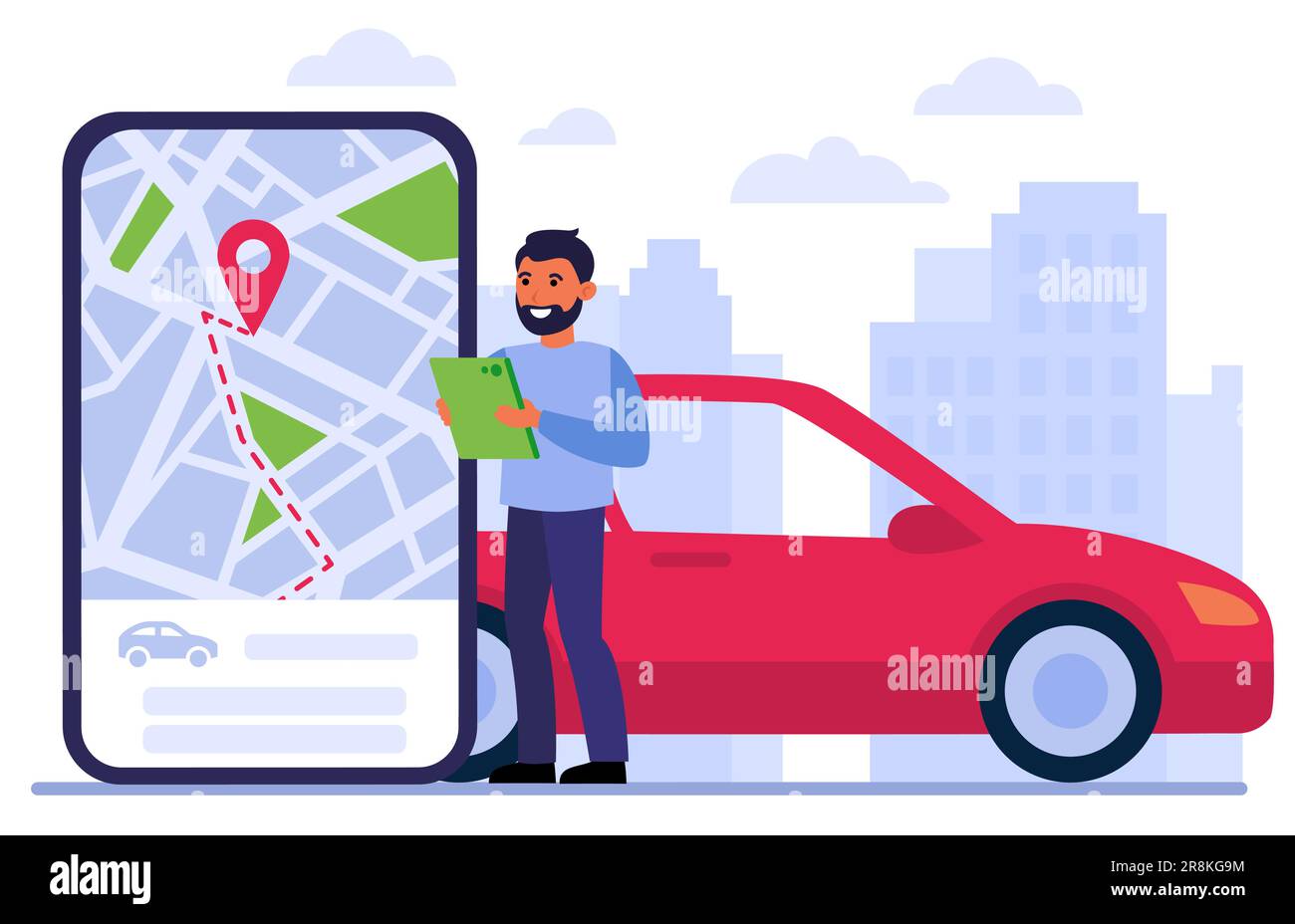 Using gps car Cut Out Stock Images & Pictures - Alamy