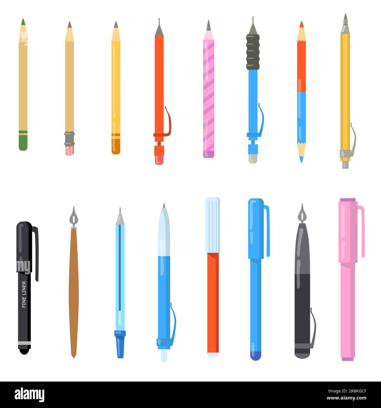 Felt tip pens Stock Vector Images - Alamy