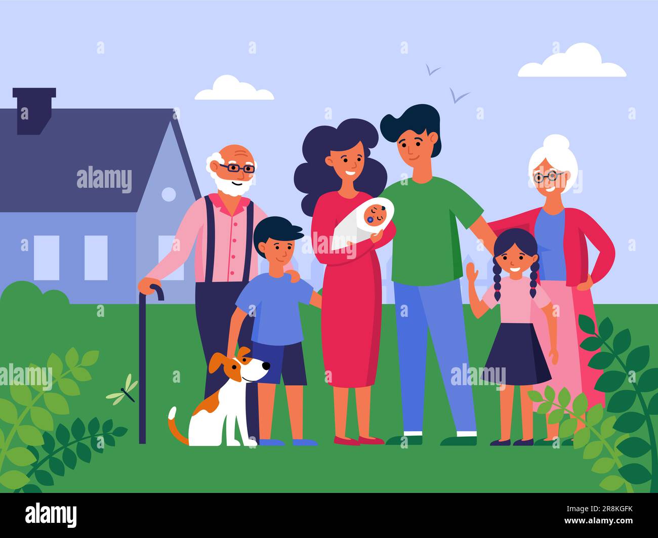 My grandparents house Stock Vector Images - Alamy