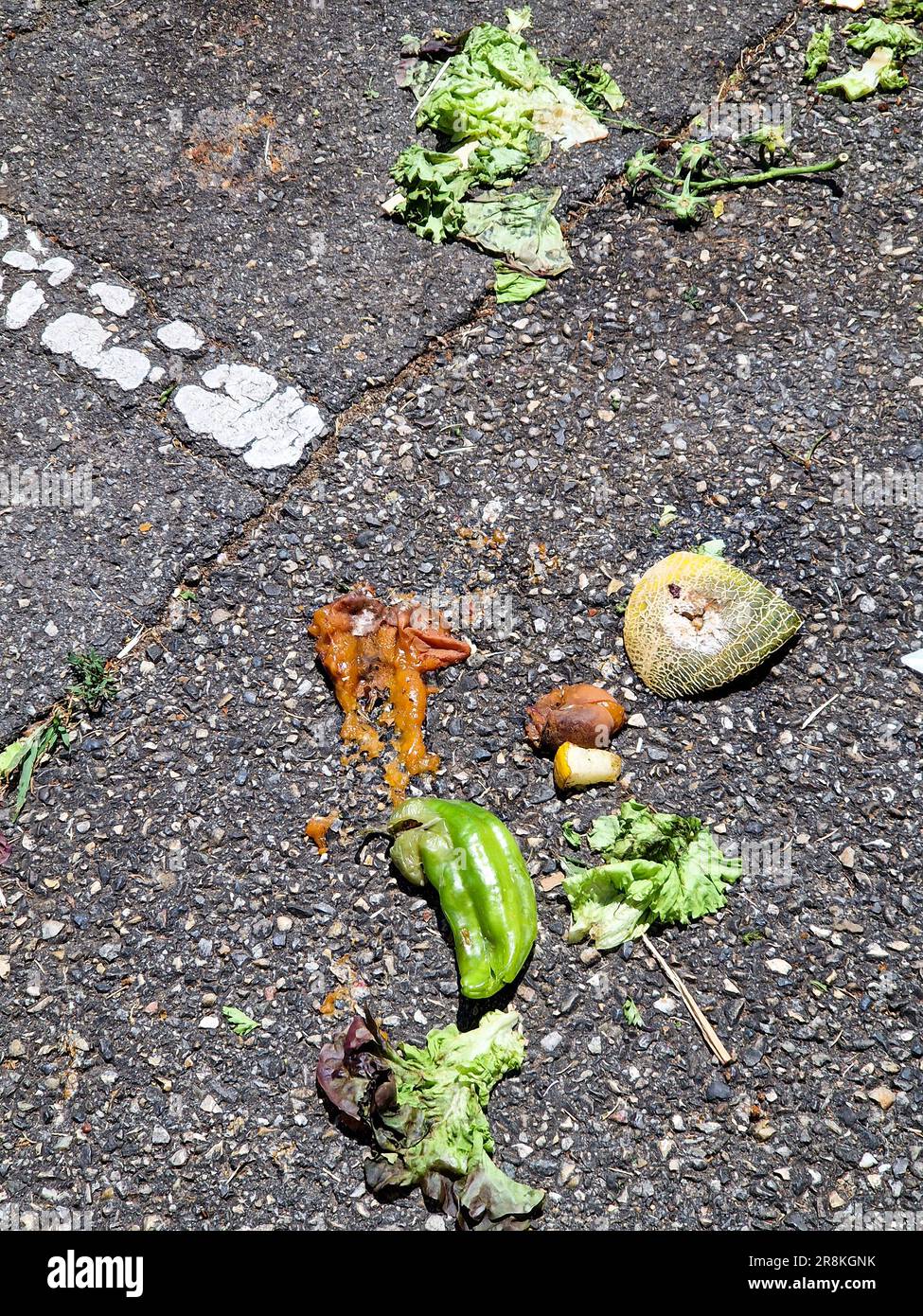 Food wastage: Damaged vegetables, Lyon, France Stock Photo - Alamy
