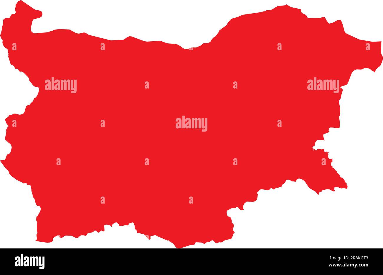 RED CMYK color map of BULGARIA Stock Vector Image & Art - Alamy