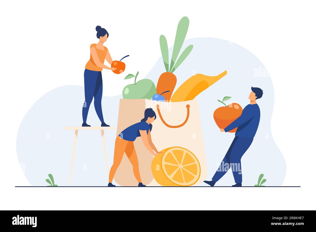 People keeping healthy diet Stock Vector Image & Art - Alamy