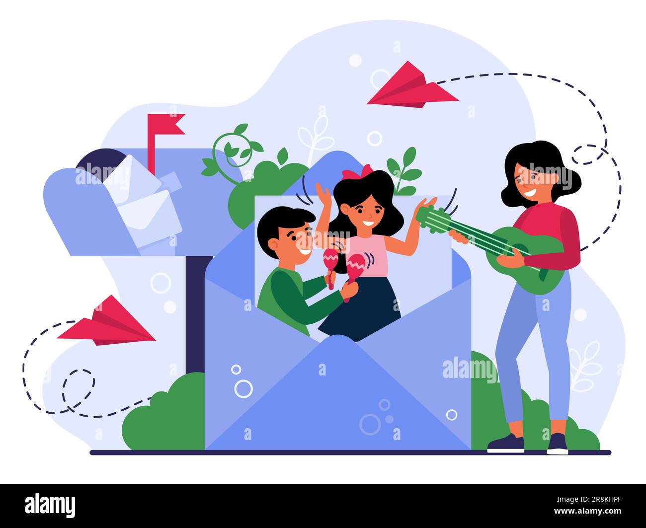 Sending children school Stock Vector Images - Alamy