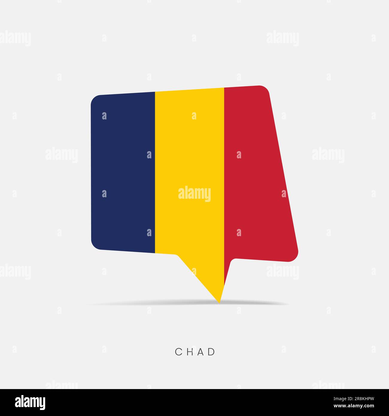 Flag of the chad Stock Vector Images - Alamy