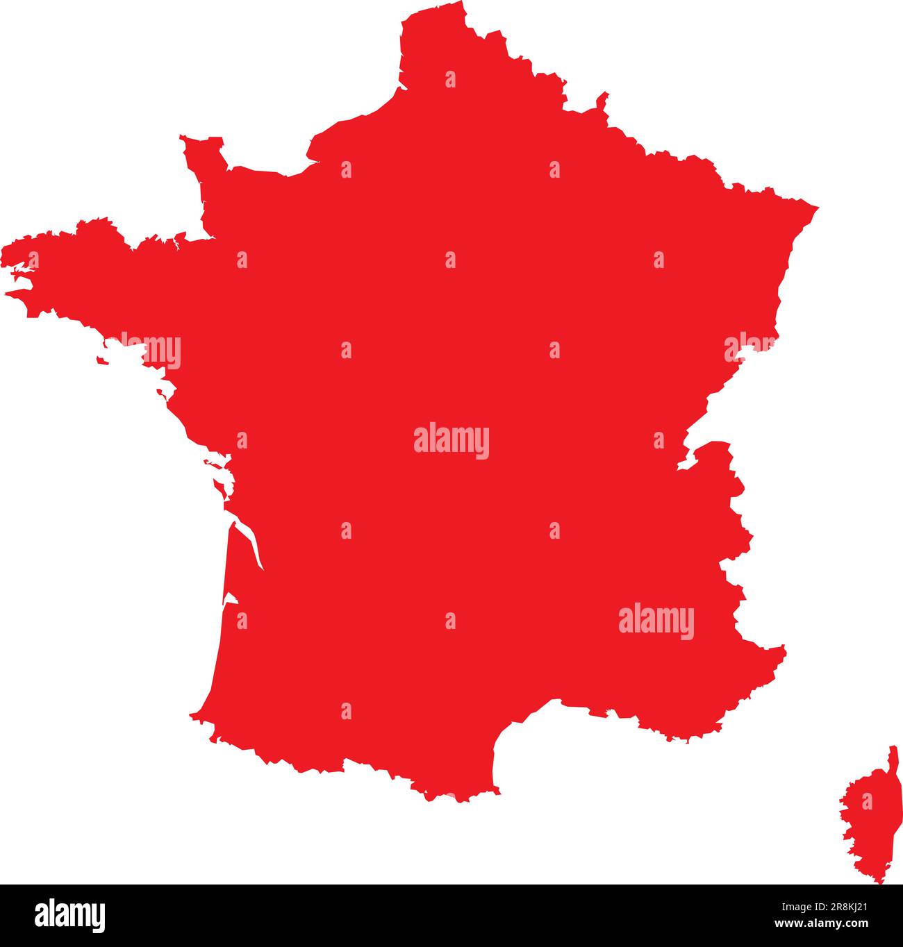RED CMYK color map of FRANCE Stock Vector Image & Art - Alamy