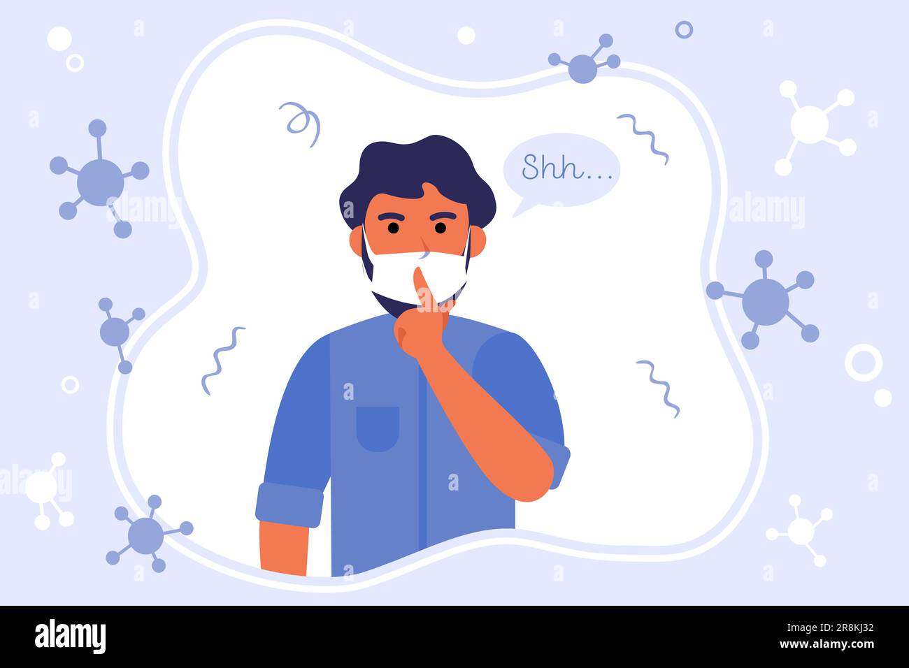 Silence secrecy Stock Vector Images - Alamy