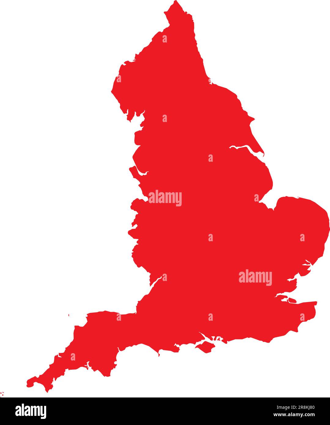 RED CMYK color map of ENGLAND Stock Vector Image & Art - Alamy