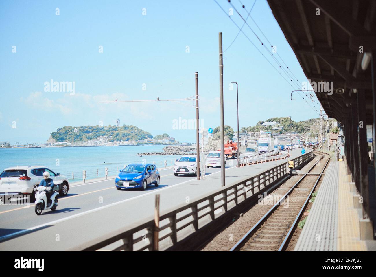 Enoshima Electric Railway and Enoshima Island, Kanagawa Prefecture ...