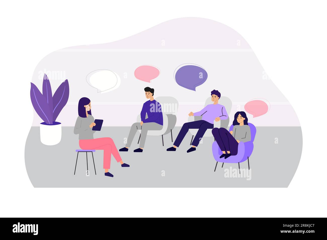 Group psychotherapy psychology counseling Cut Out Stock Images ...