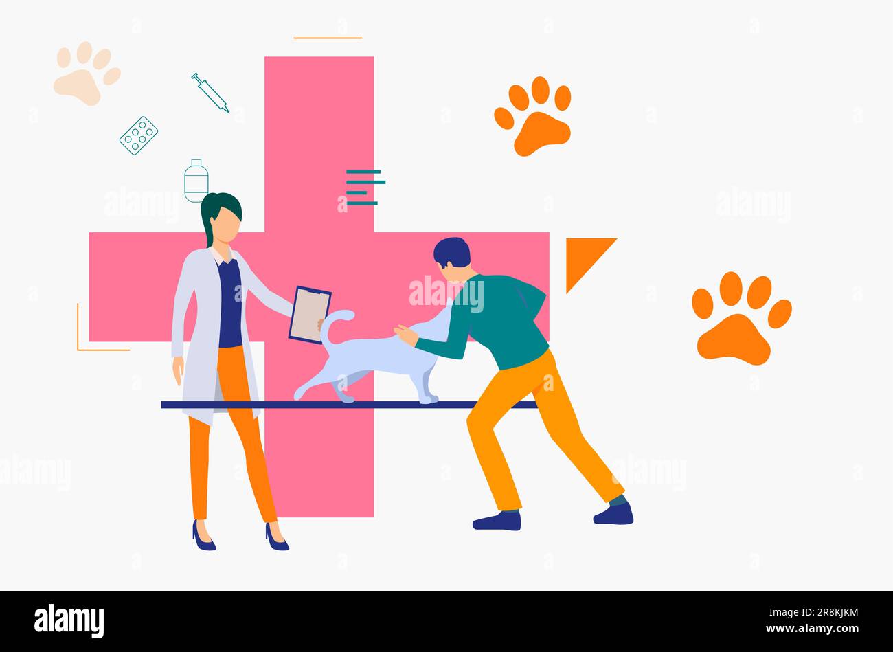 Veterinary business owner Stock Vector Images - Alamy