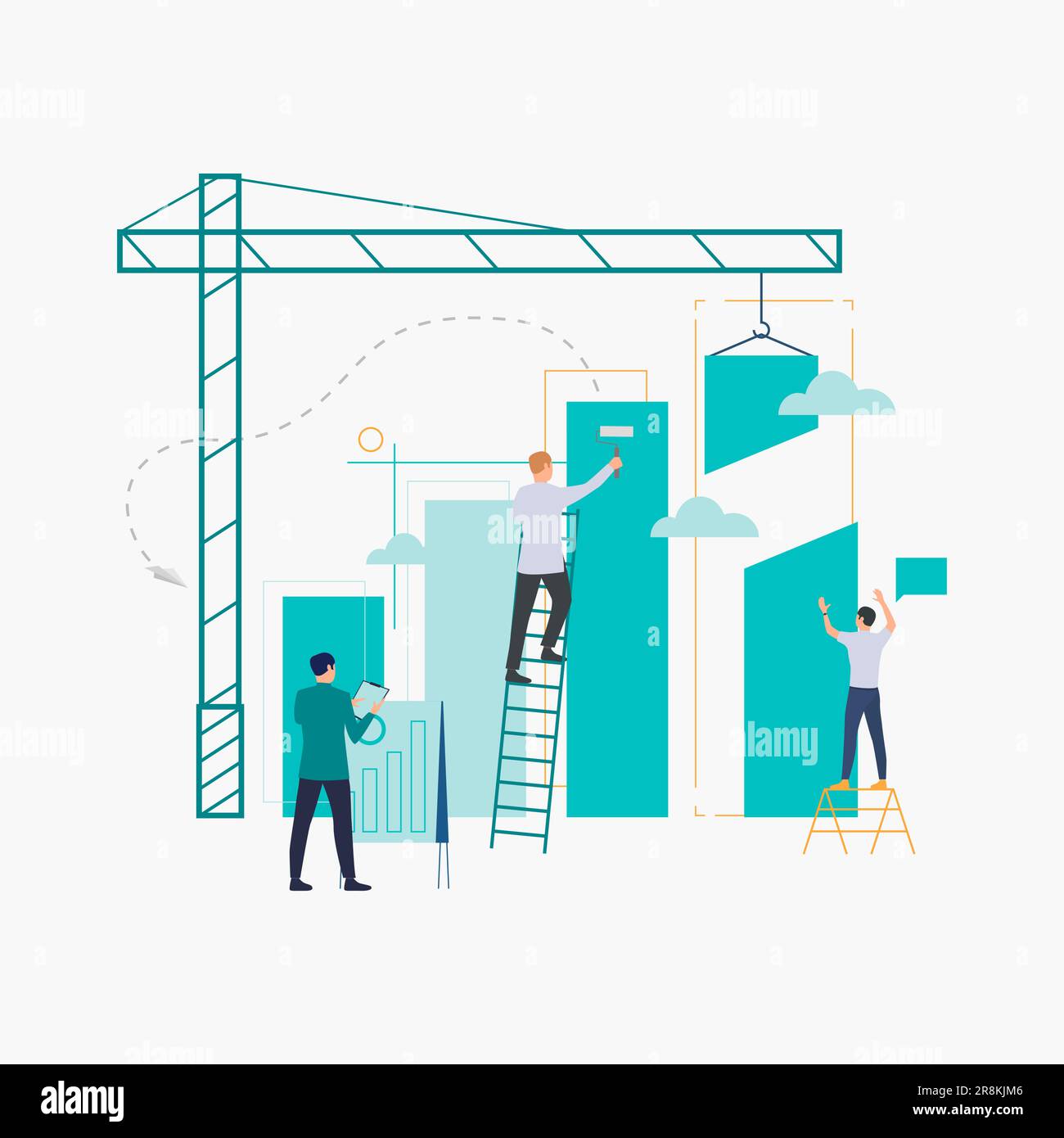 Real estate manager icon Cut Out Stock Images & Pictures - Alamy