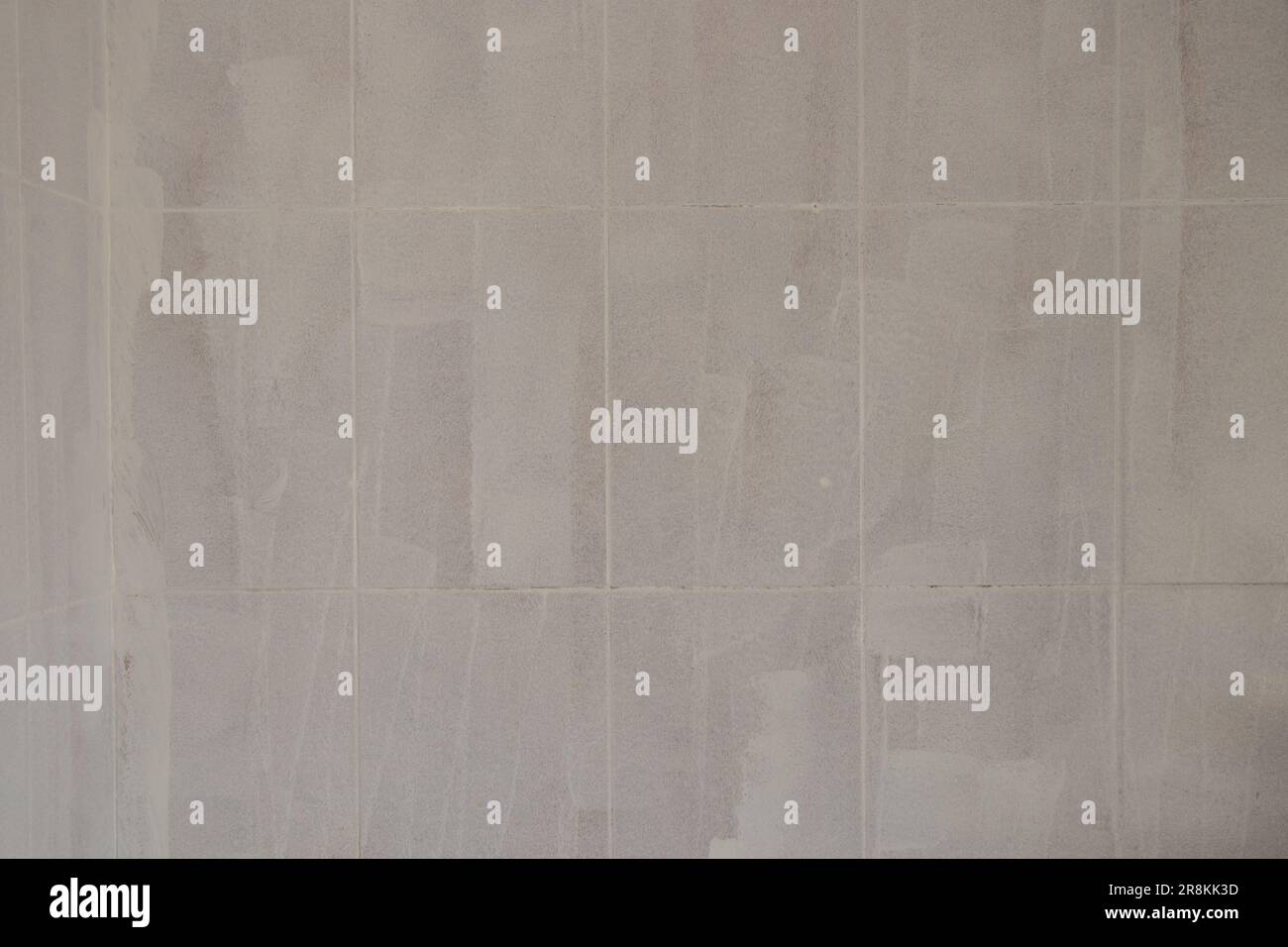 old tile painted white as background, tile wall Stock Photo - Alamy