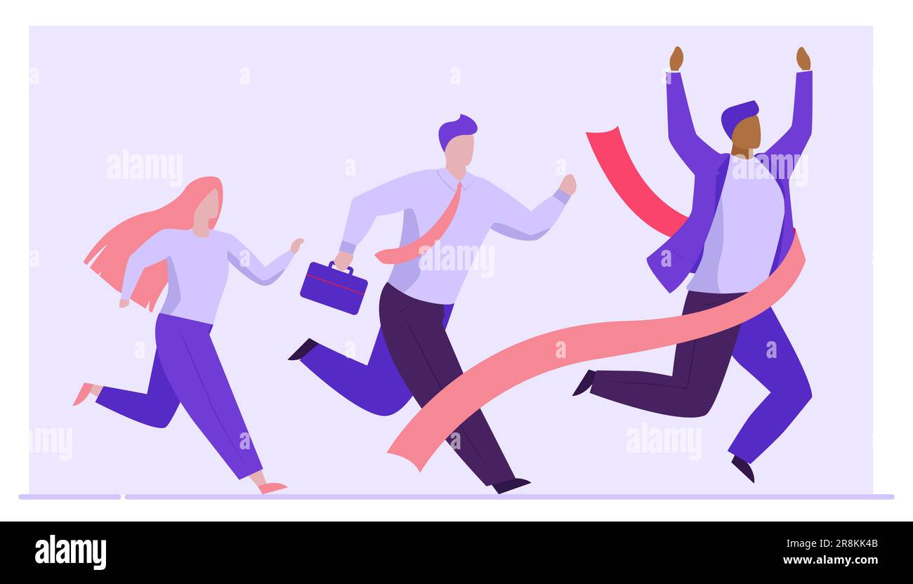 Business people competition Stock Vector Image & Art - Alamy