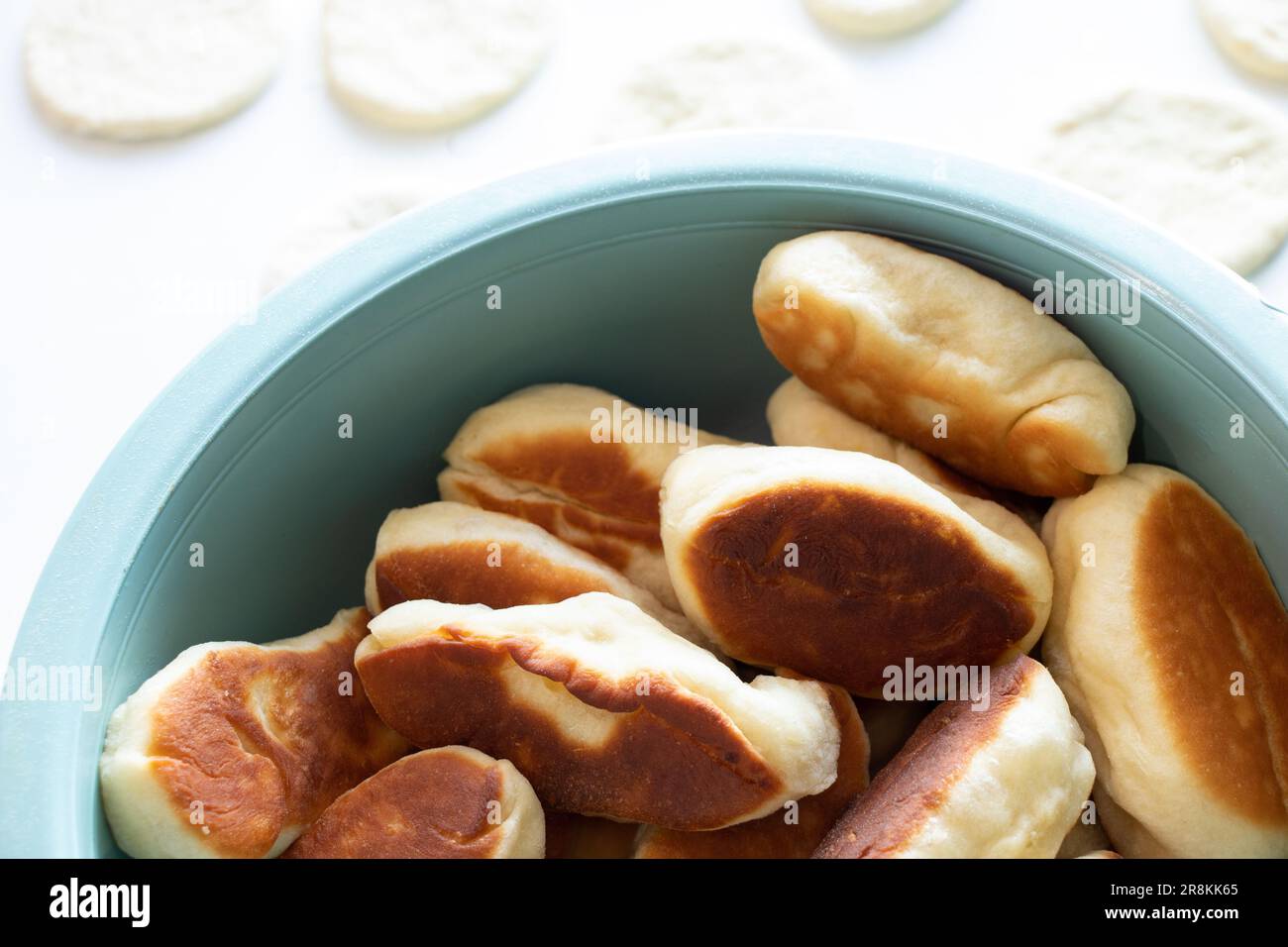 homemade fried pies with potatoes close-up Stock Photo - Alamy