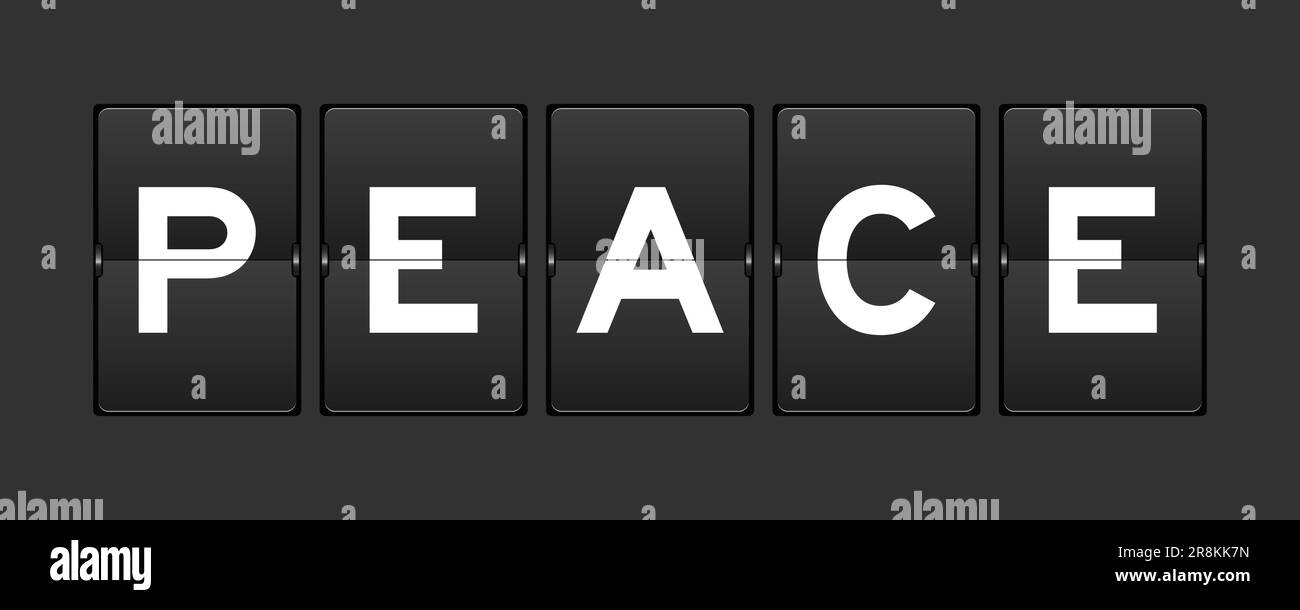 Peace Word Vertical