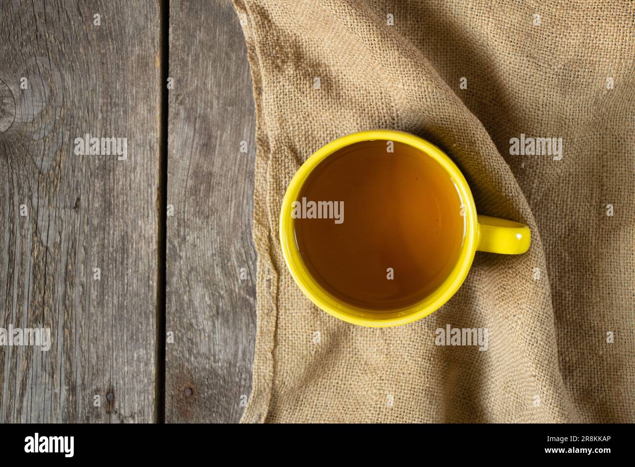Empty glass with tea bag on table hi-res stock photography and images ...