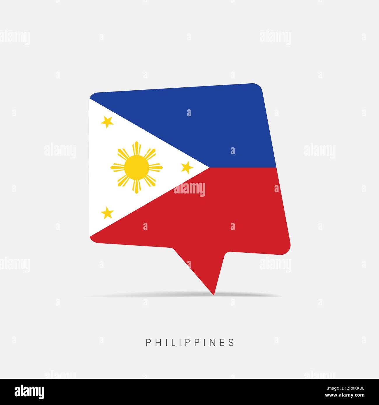 Philippines flag button icon hi-res stock photography and images - Alamy