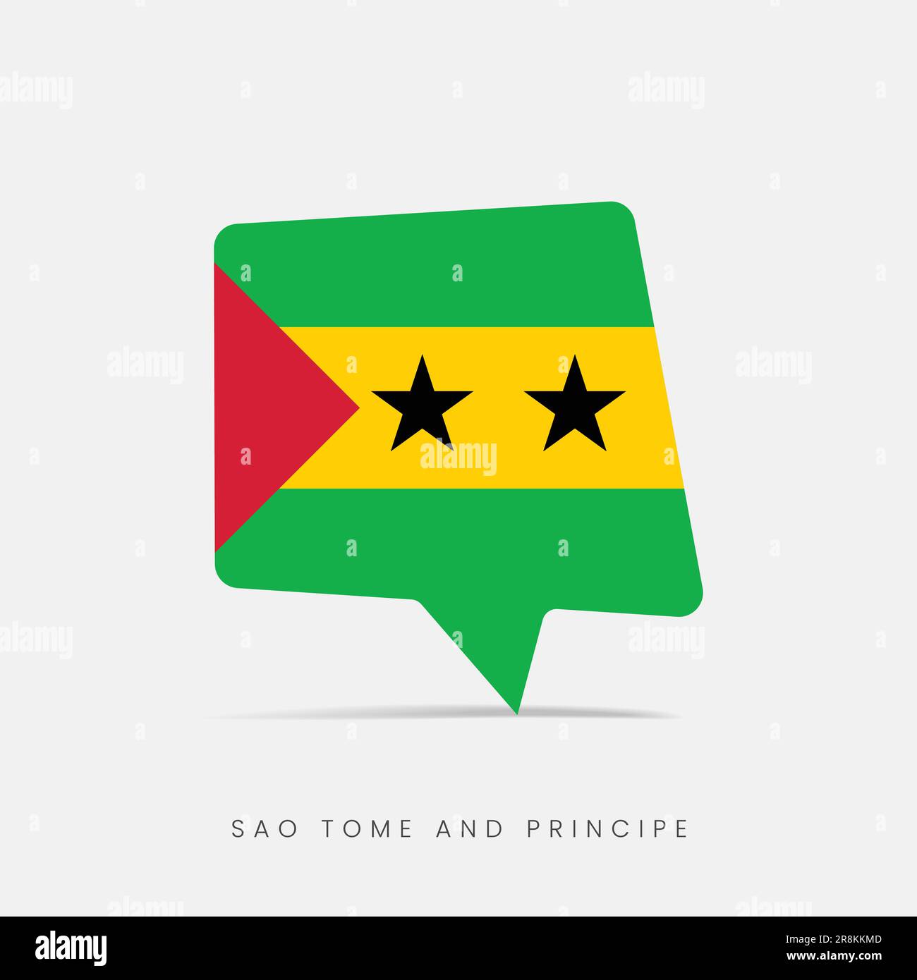 Sao Tome and Principe flag bubble chat icon Stock Vector Image & Art ...