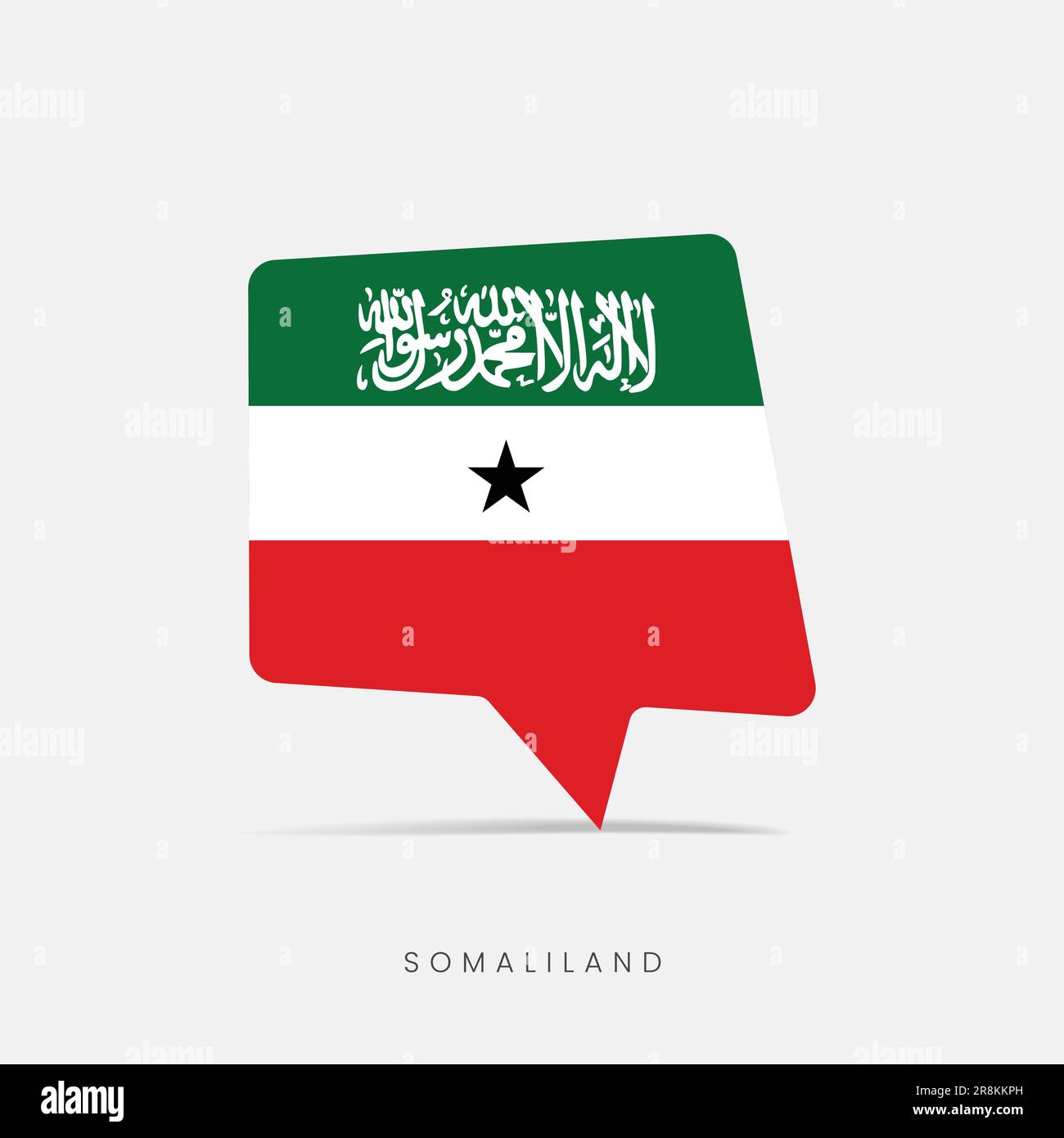 Somaliland flag bubble chat icon Stock Vector Image & Art - Alamy