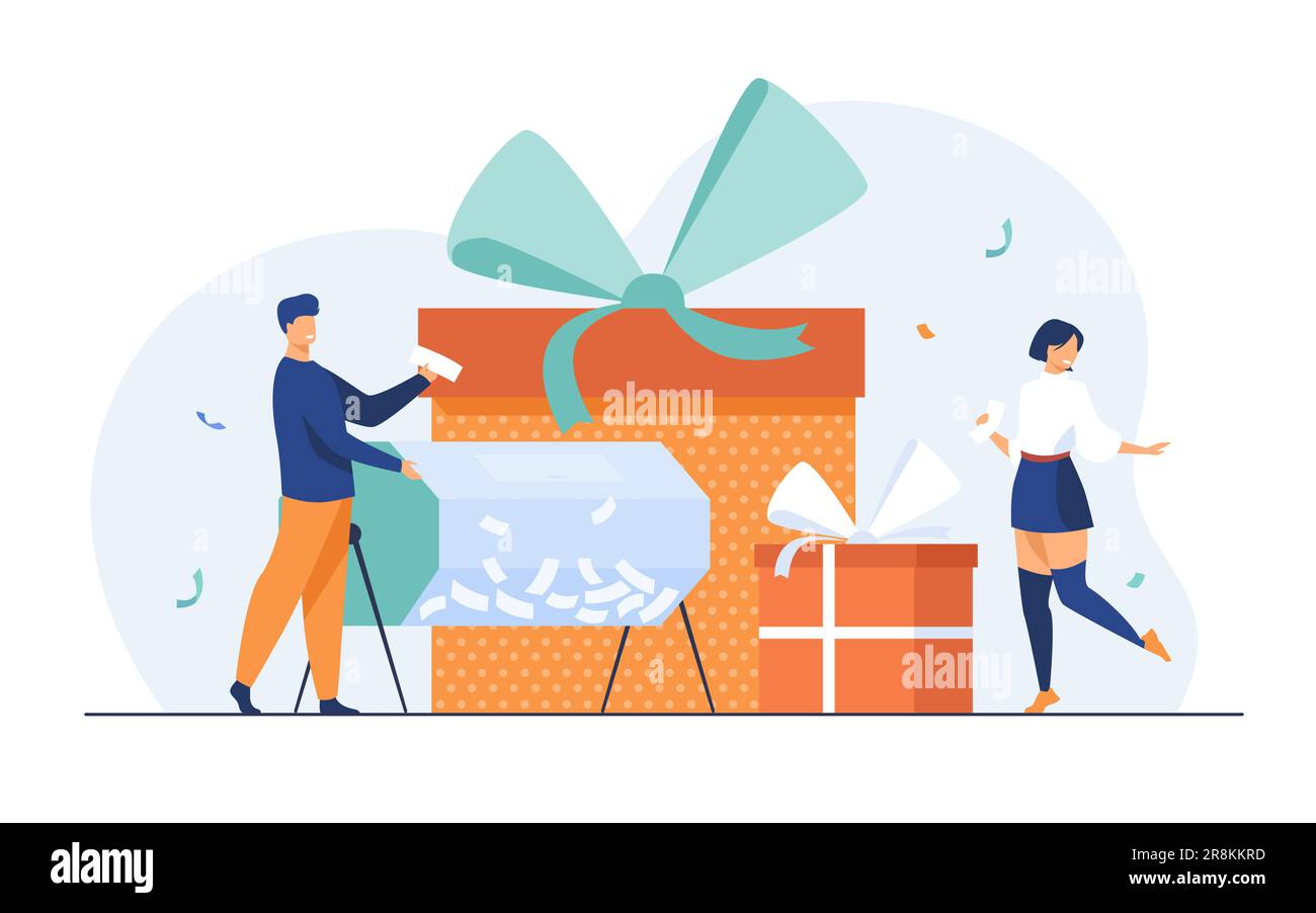 Lottery winner cartoon hi-res stock photography and images - Alamy