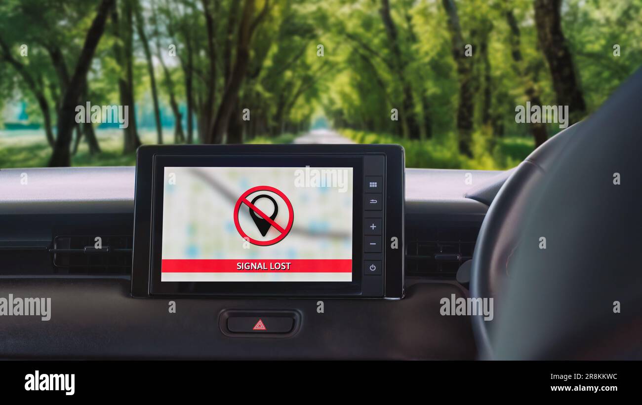 No signal cellphone network,No communication coverage,showing on car ...