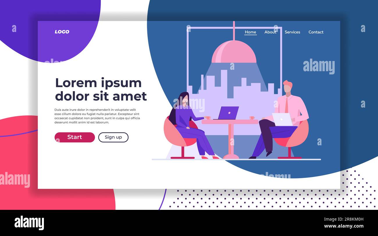 Business colleagues chatting together using Stock Vector Images - Alamy