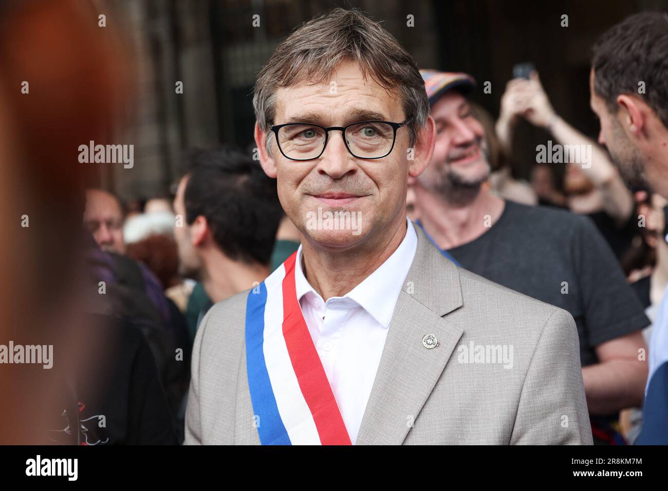 Paris, France. 21st June, 2023. Portrait of an elected politician ...