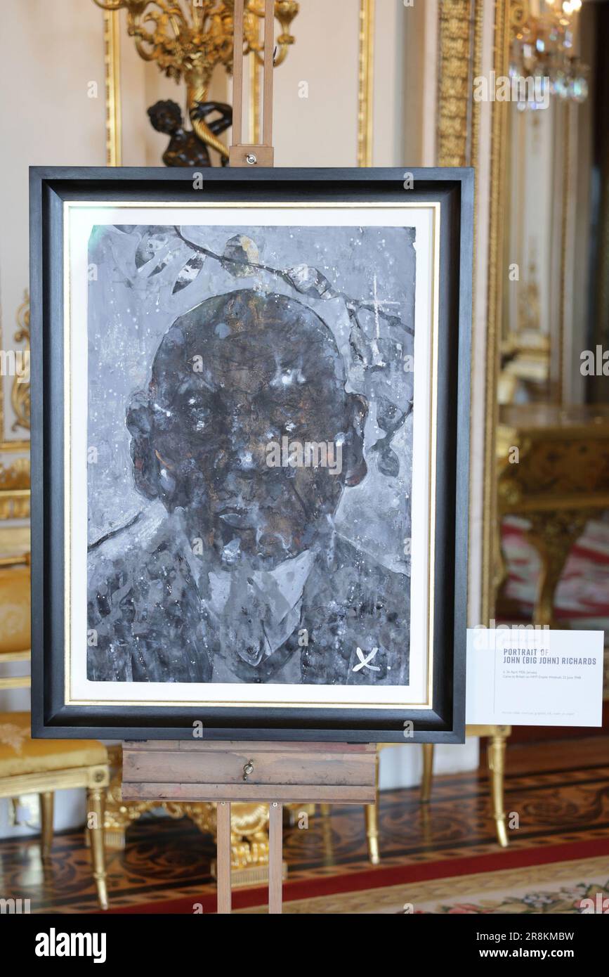 Previously unissued photo dated 14/06/23 of a portrait of John Richards, one of ten portraits of ...