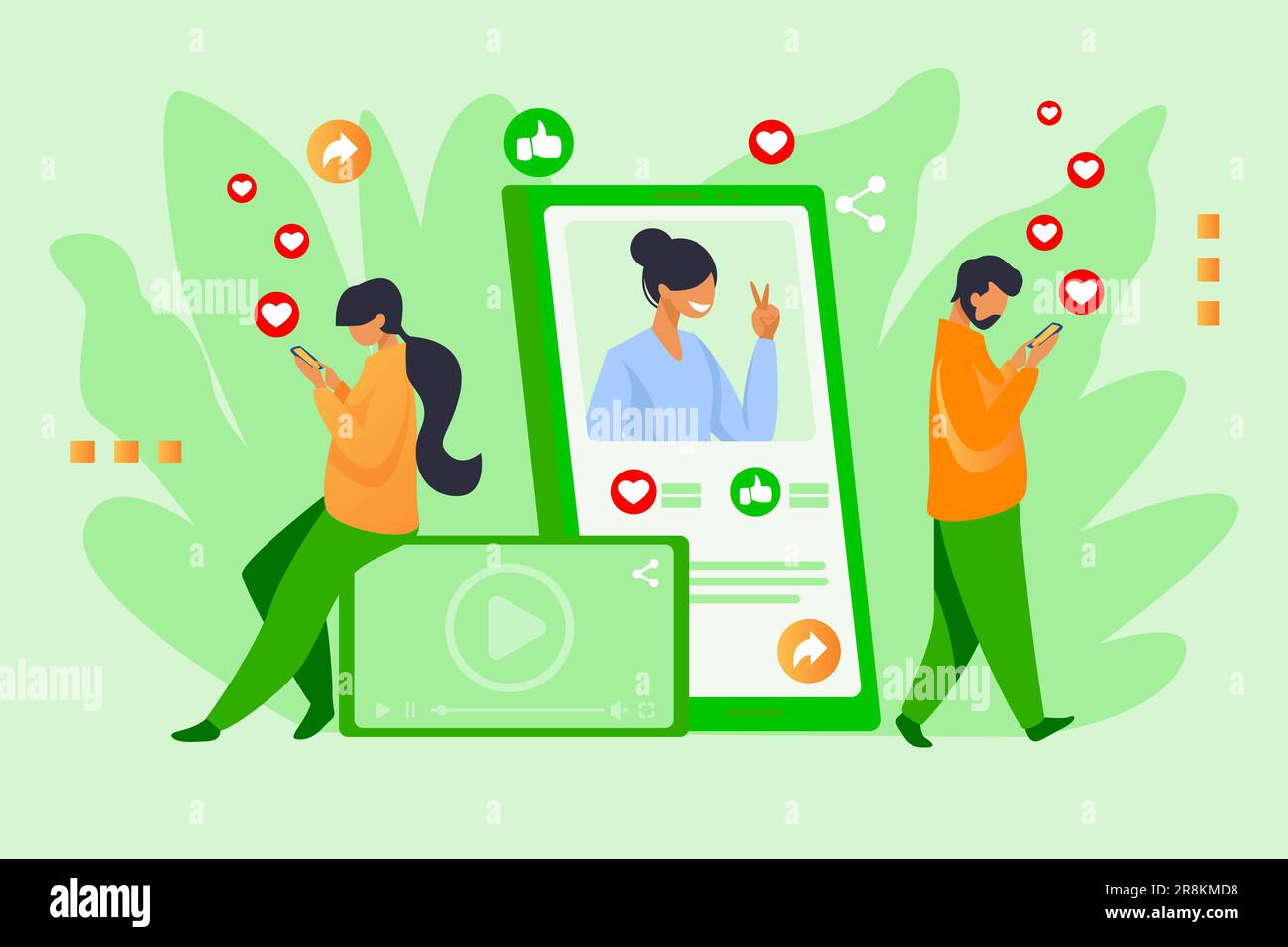 Social media popularity Stock Vector Image & Art - Alamy