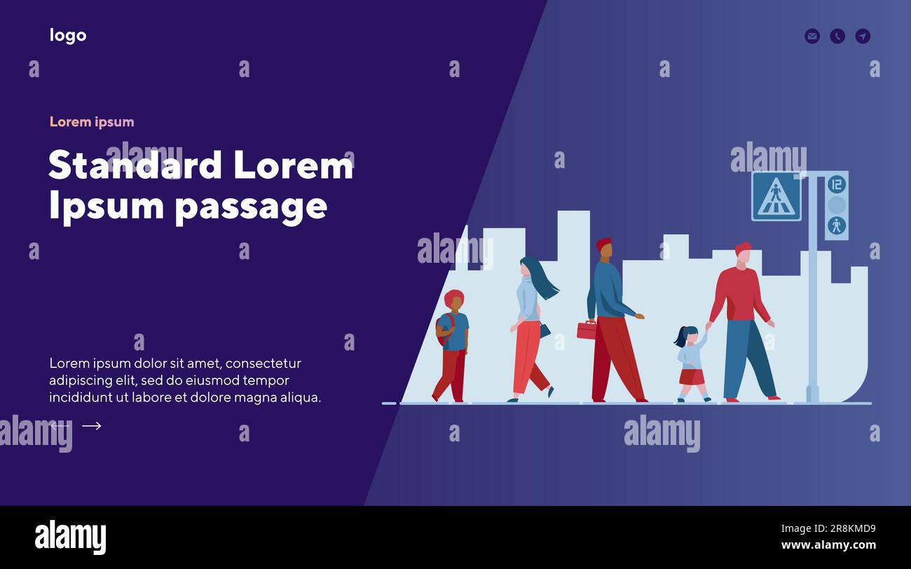 Crosswalk sign for pedestrians Stock Vector Images - Alamy