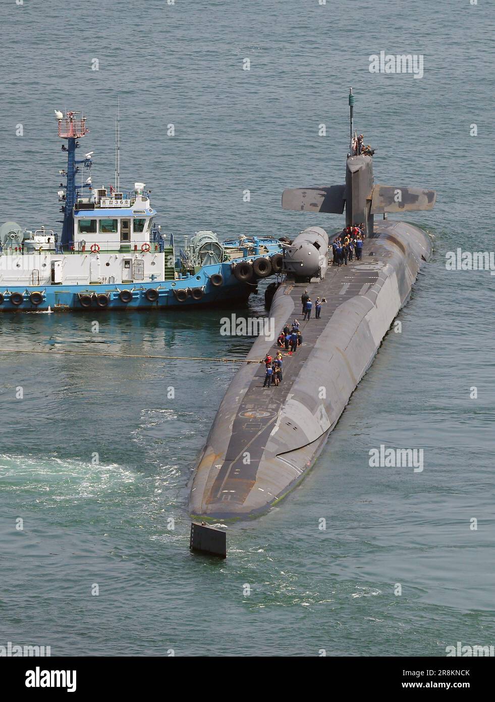 22nd June, 2023. USS Michigan sub departs from S. Korea The USS ...