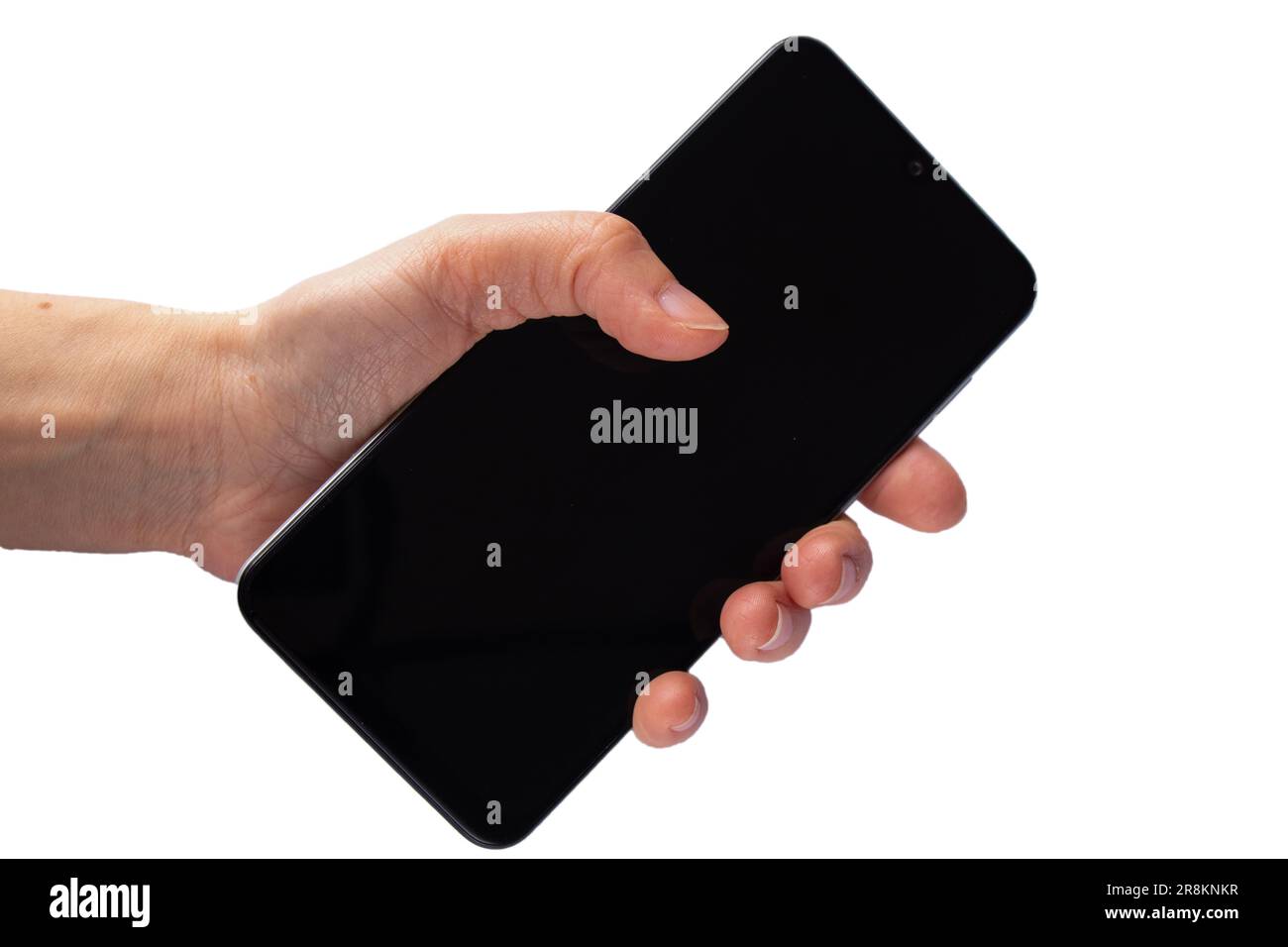 Mobile phone in right hand hi-res stock photography and images - Alamy