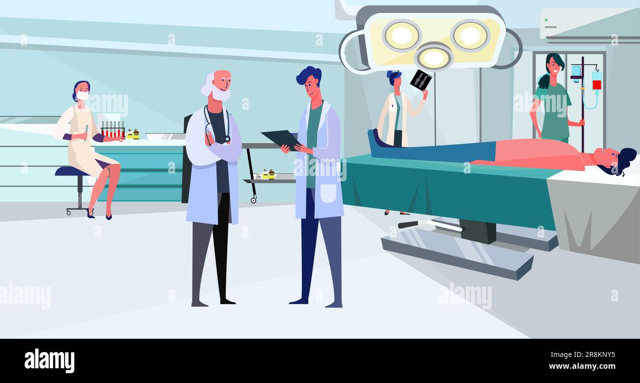 Doctors surgery patient in Stock Vector Images - Alamy