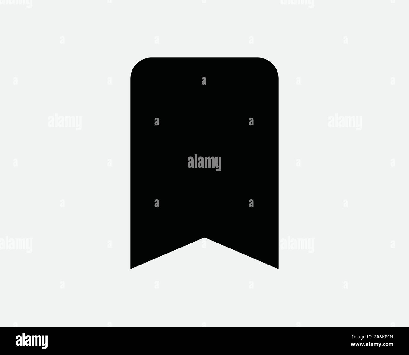 Bookmark Tag Icon. Book Mark Label Ribbon Shape Note Read Reading Black ...