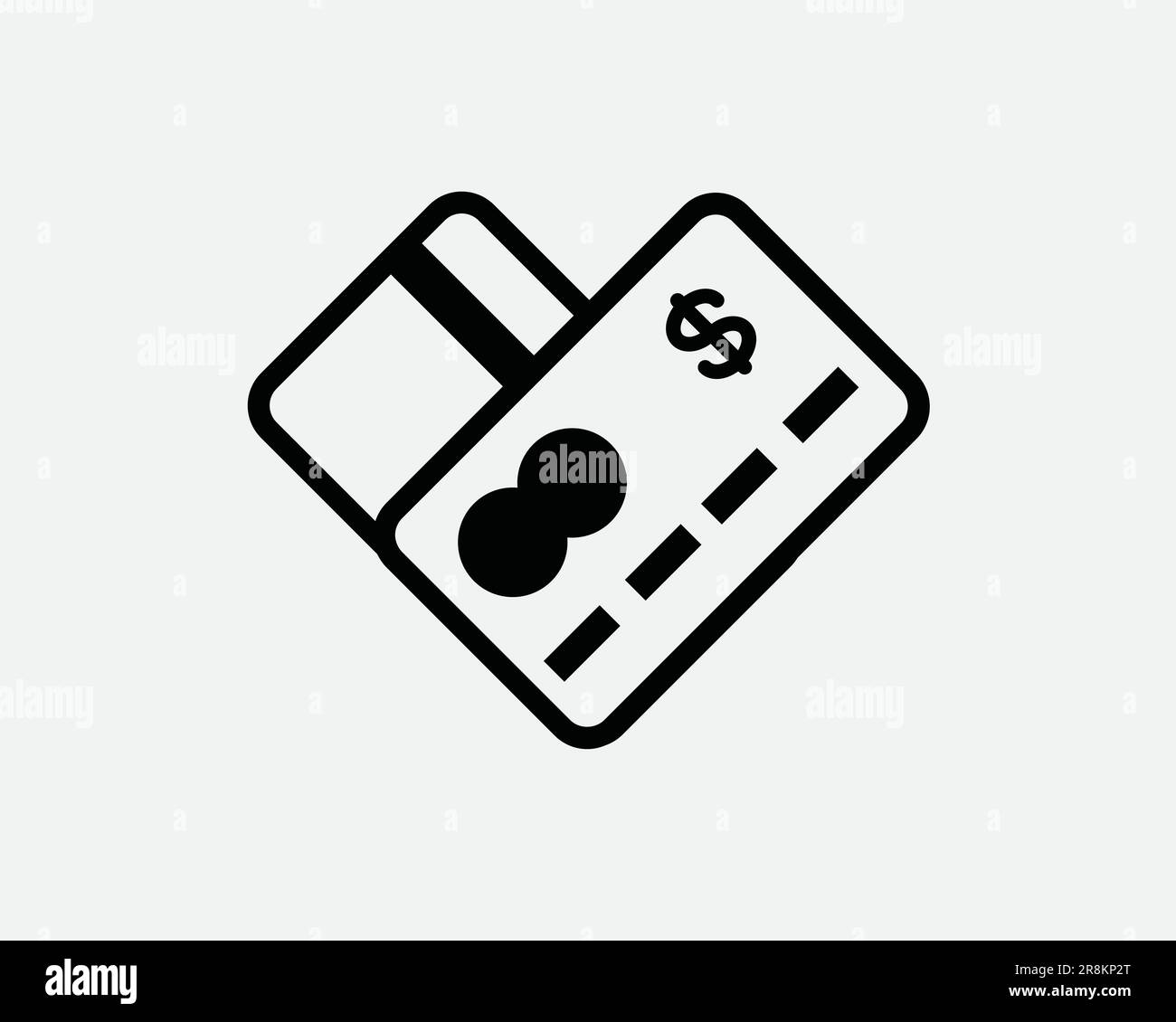 Credit Card Icon Finance Bank Banking Payment Pay Loan Debit Financial Atm Black White Sign