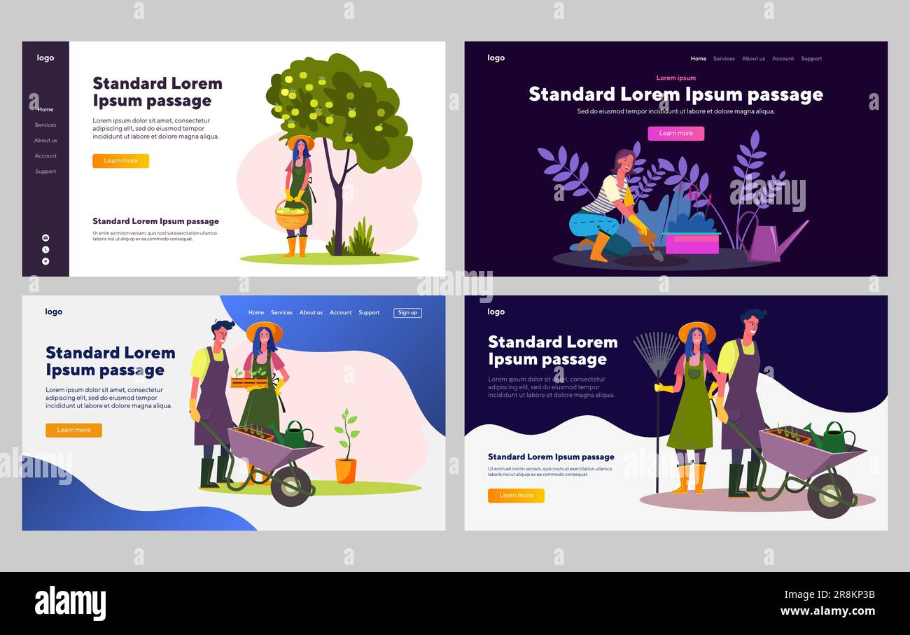 Picking apple garden man Stock Vector Images - Alamy