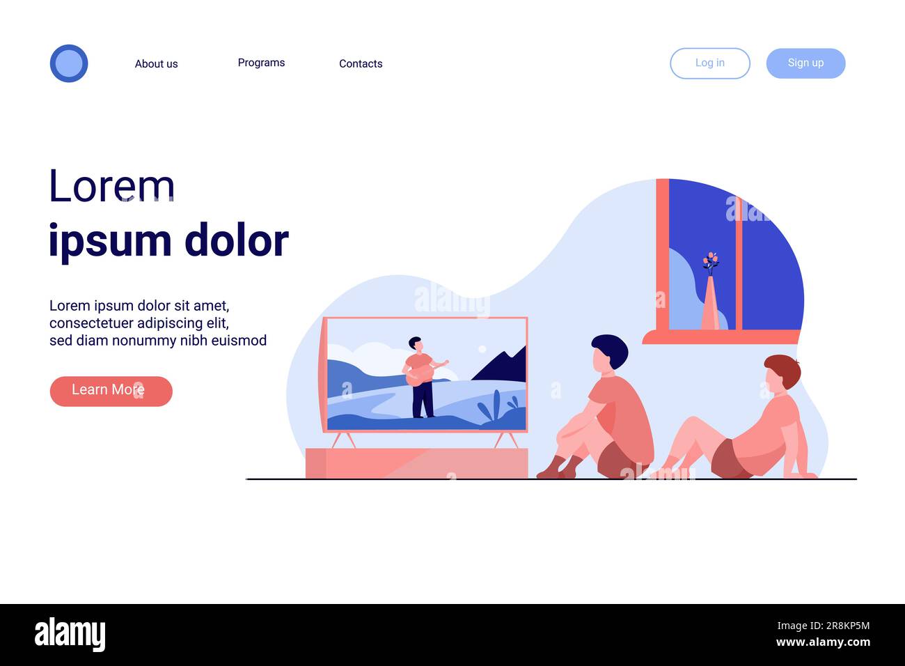 Screen monitor children Cut Out Stock Images & Pictures - Alamy