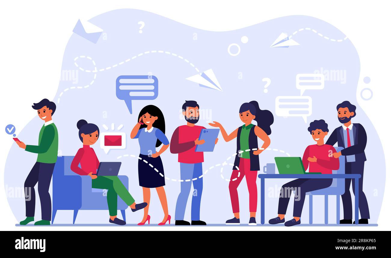 Communicating people Stock Vector Images - Alamy