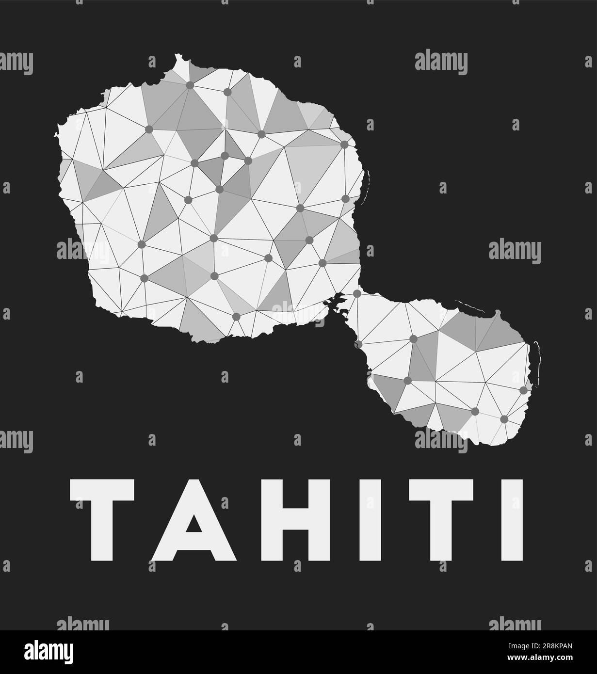 Island tahiti map Stock Vector Images - Alamy